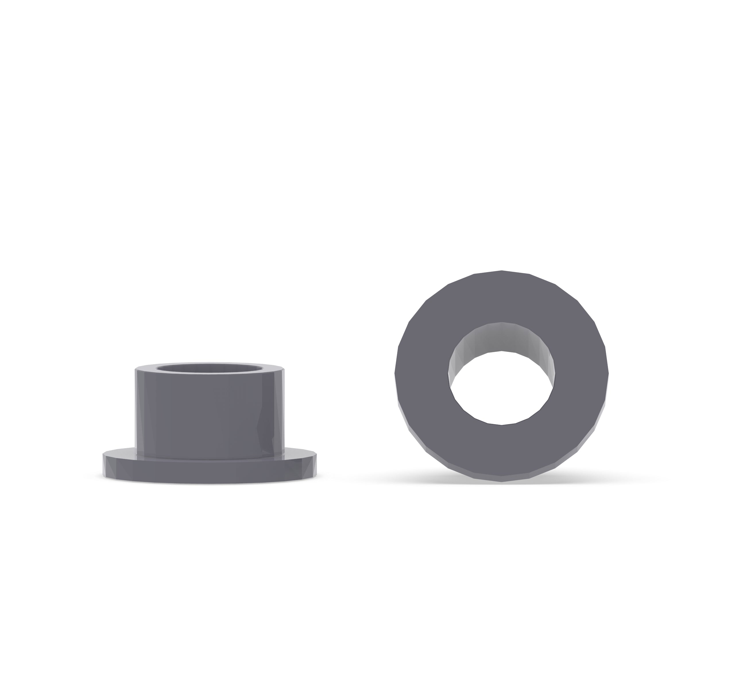 Polyvinyl Chloride (PVC) Custom Manufactured Flanged Bushings – High ...