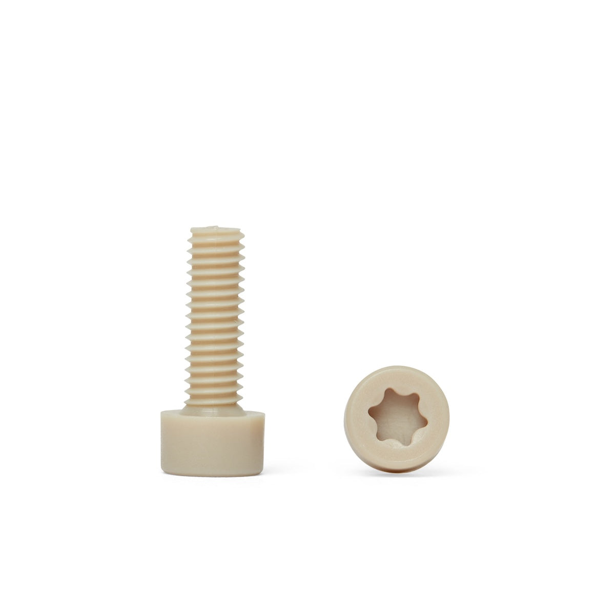 PEEK GF30 cilinderschroef met T-ster - ISO 14579 – High Performance Polymer