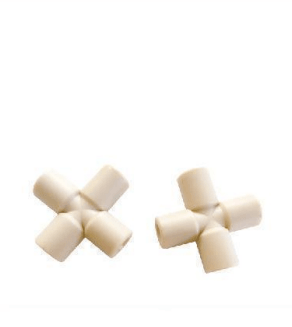 PEEK kruiskoppeling (4 weg) voor 1/16 OD buis – High Performance Polymer